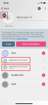 Flic Configuration For Tx/Rx – RemoteTx